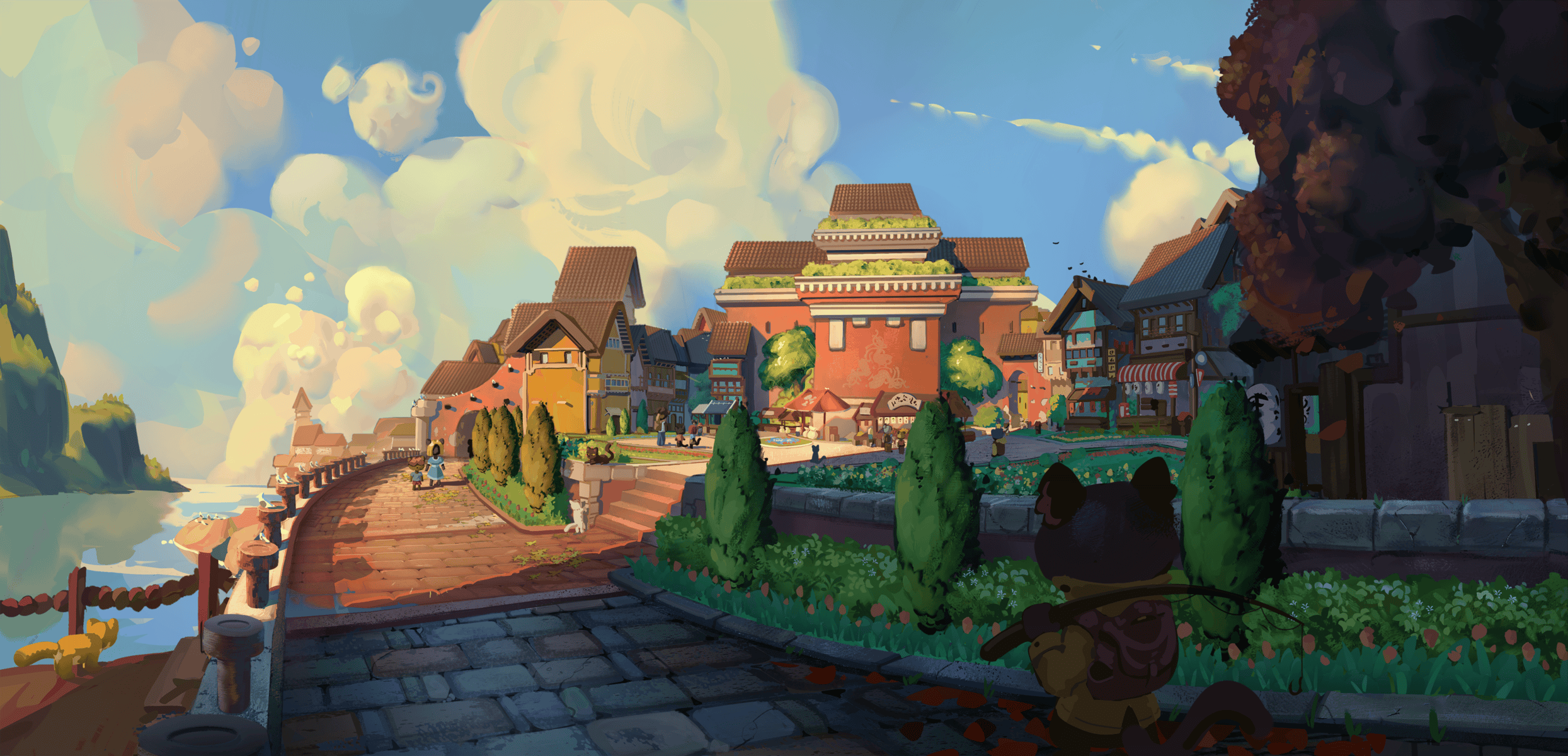 Wallpaper Video Game Concept Art Environment Concept Art, A Visually